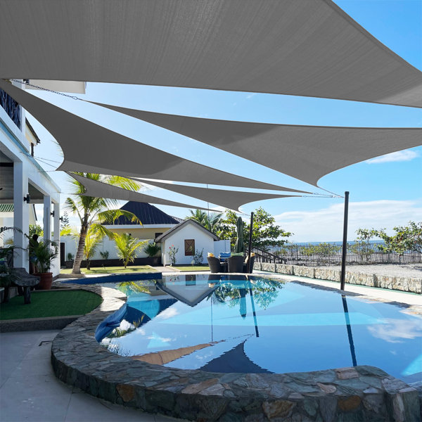 Artpuch Custom Triangle Patio Shade Sail Pool Garden Yard Lawn Carport & Reviews | Wayfair